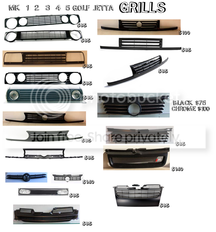 Mk2, mk3, mk4 grills!!!!! $85 | VW Vortex - Volkswagen Forum