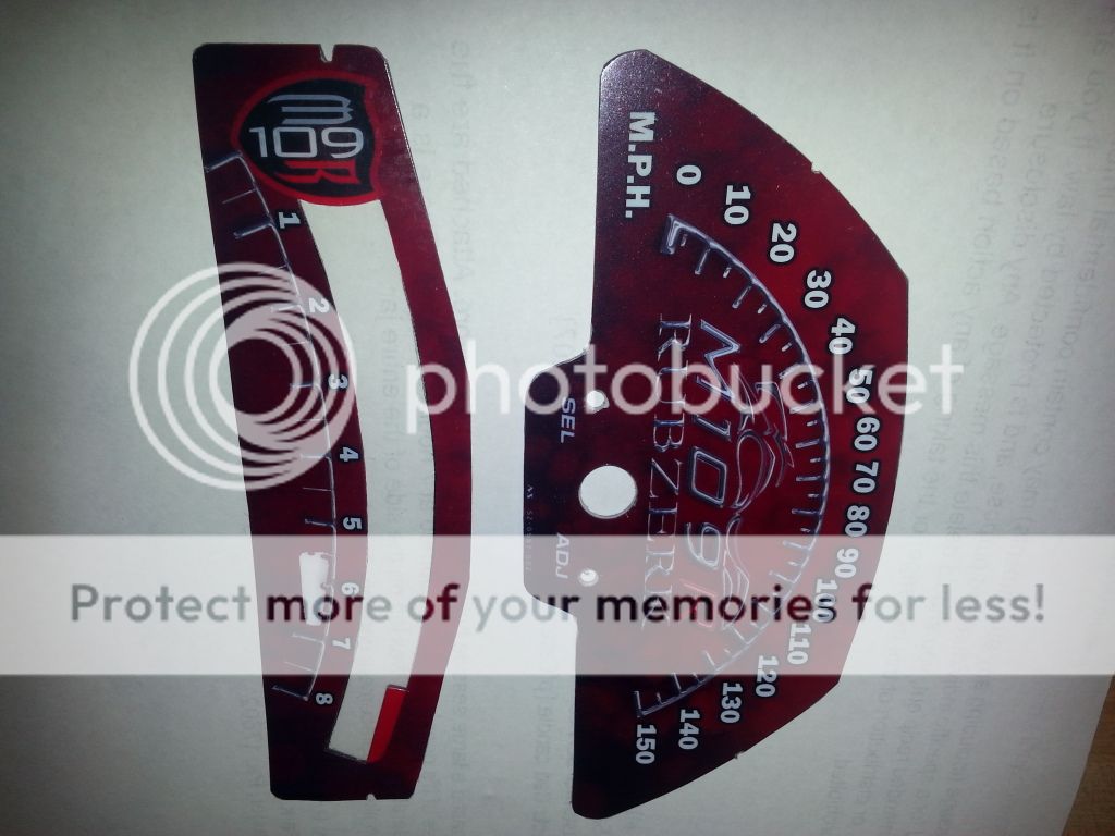 custom speedo faces in. | M109 Rider Forums
