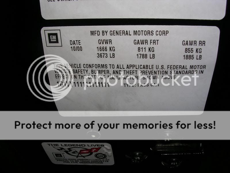 identification label/sticker - CorvetteForum - Chevrolet Corvette Forum ...