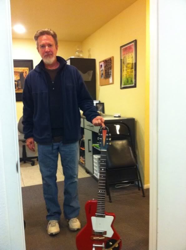 Dan Dunham just dropped by tonight with a new guitar for one of our ...