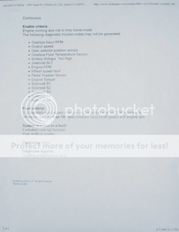 Tranny Issue: Code P1743 2003 Saab 9-3 Vector Please Help ...